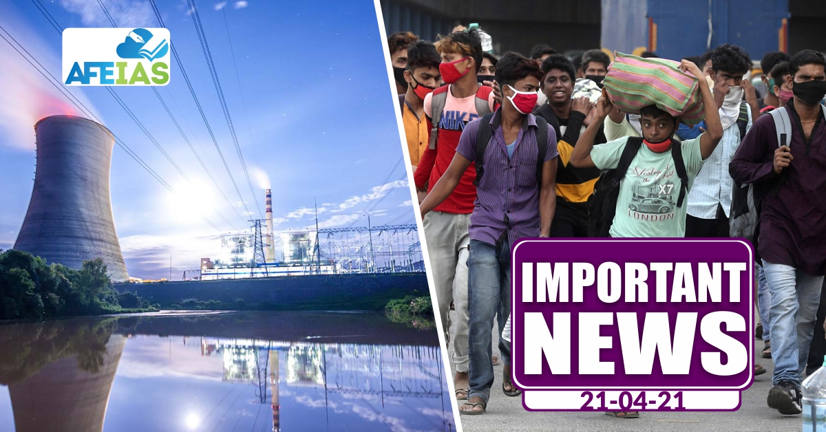 21-04-2021 (Important News Clippings) - AFEIAS