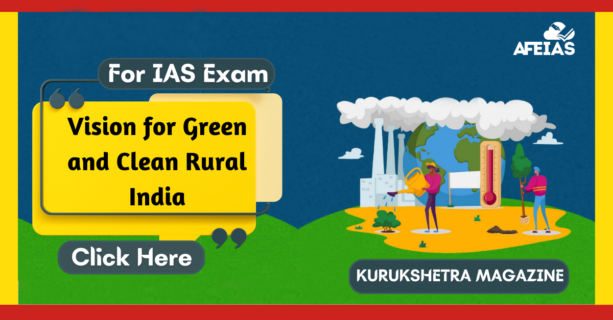 Kurukshetra : Vision for Green and Clean Rural India - AFEIAS