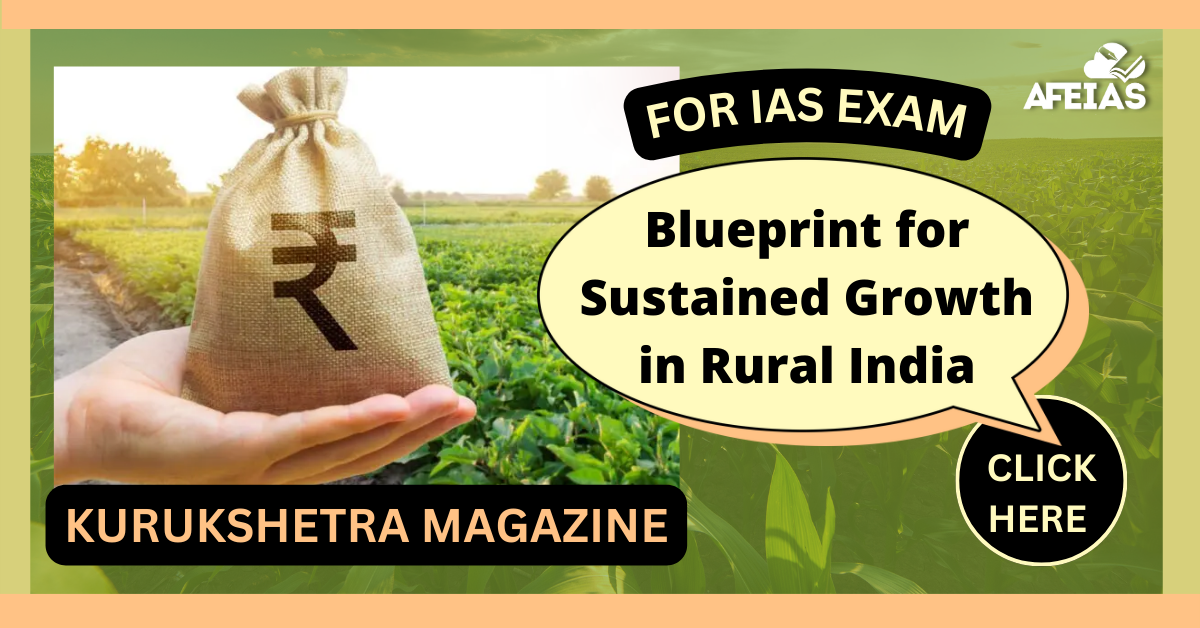 Kurukshetra :Blueprint for Sustained Growth in Rural India - AFEIAS
